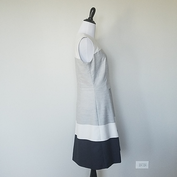 Hugo Boss | Dresses | Hugo Boss Gray And Navy Dress | Poshmark